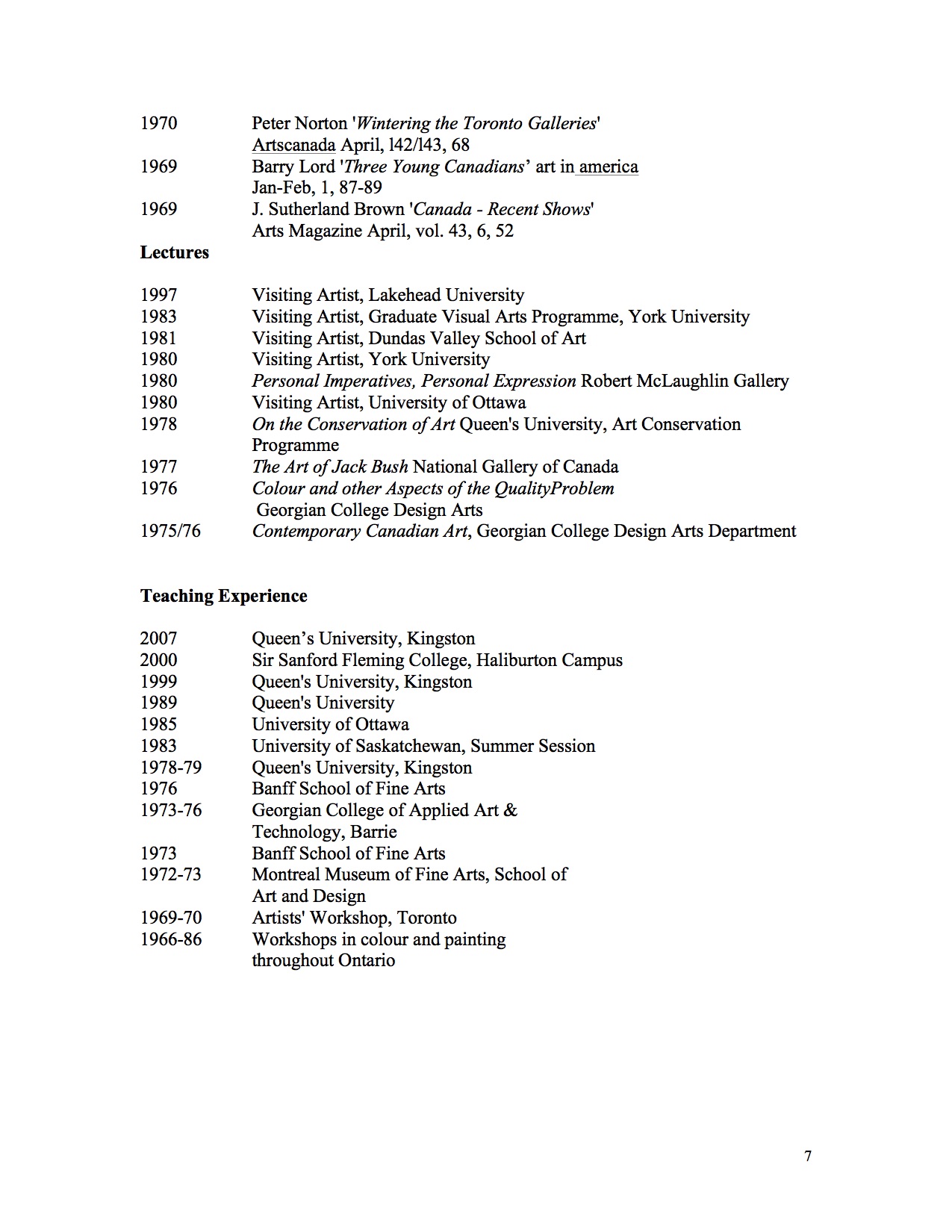 Curriculum Vitae | Milly Ristvedt